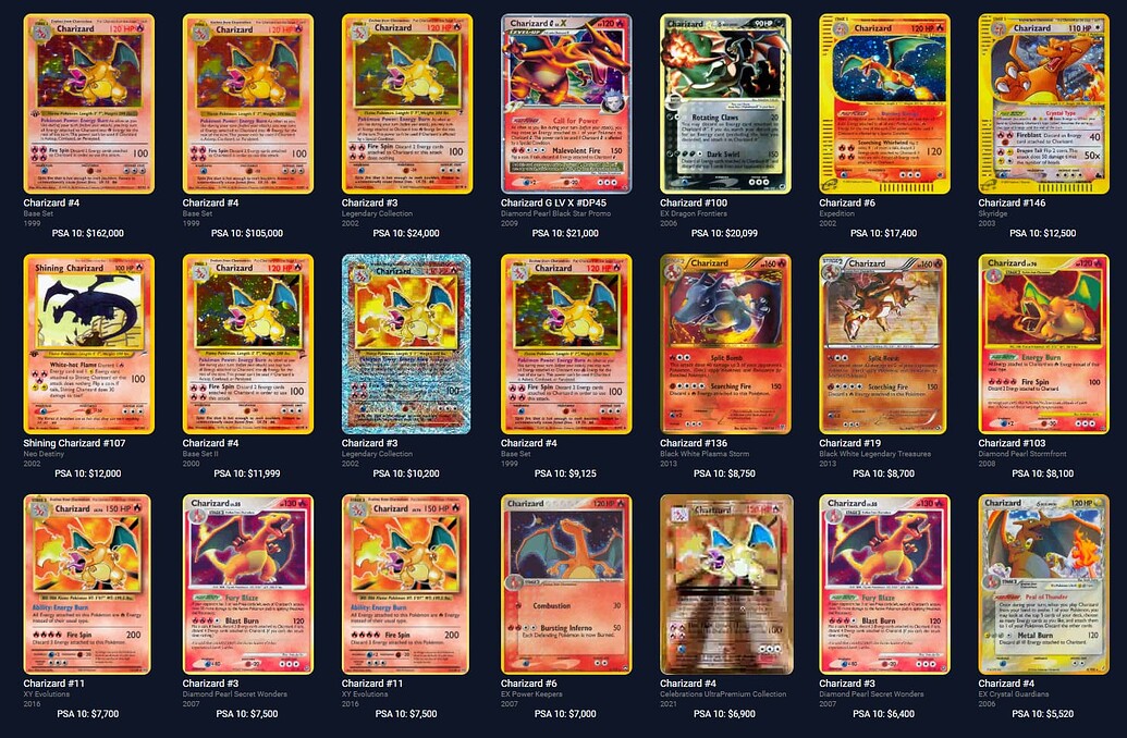 Top 10 charizard cards - Collecting - Elite Fourum