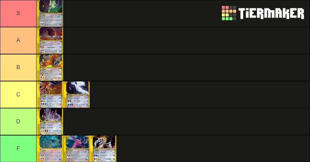 Crystal Card tier list - General - Elite Fourum