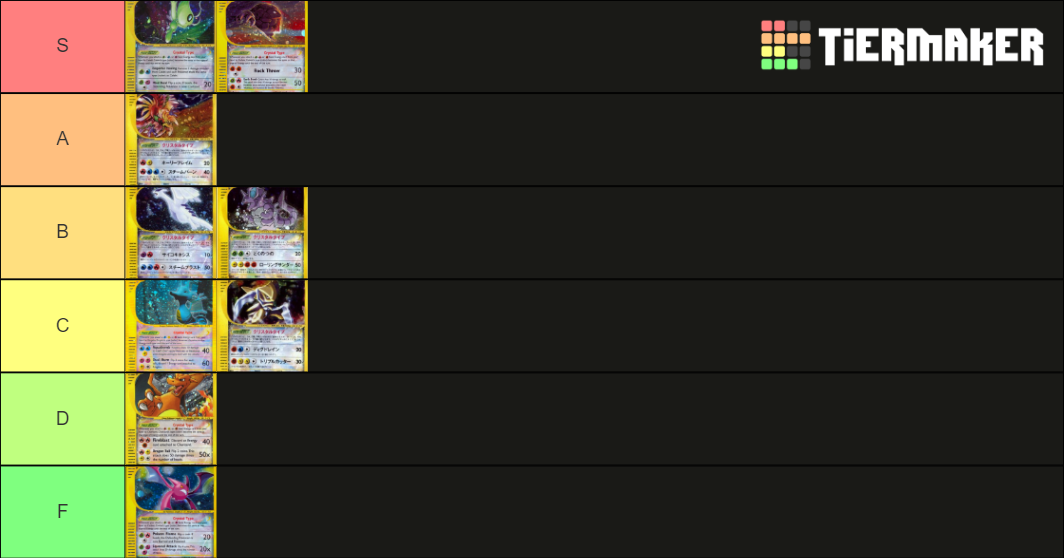 Crystal Card tier list - General - Elite Fourum