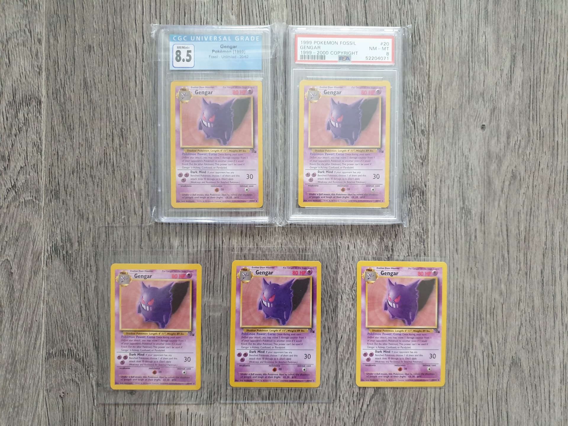 My 3rd print red logo 1999-2000 fossil pokemon collection - Collecting ...